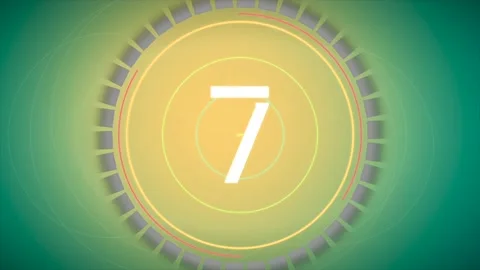 Counting At Countdown Number Animation Stock Footage ~ Royalty Free ...