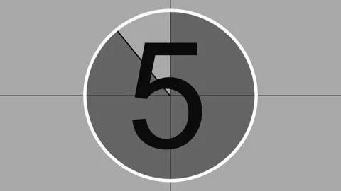 Video of countdown timer. Vintage movie ... | Stock Video | Pond5
