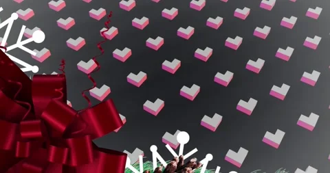 This video is a digital animation of red... | Stock Video | Pond5