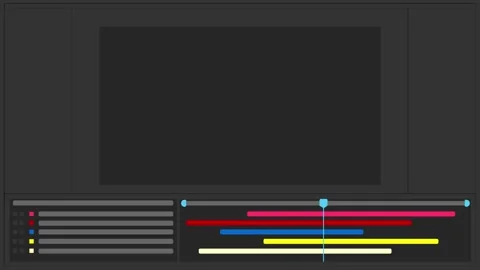 Video Editing Timeline Animation Flat I... | Stock Video | Pond5