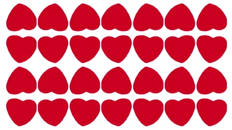 Video effect with many heart shapes, hea... | Stock Video | Pond5