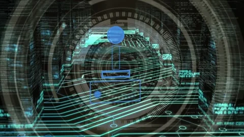 This video features a digital animation ... | Stock Video | Pond5