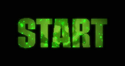 Video game start screen animated. | Stock Video | Pond5