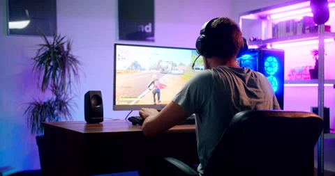 Gaming Setup Stock Video Footage | Royalty Free Gaming Setup Videos | Pond5