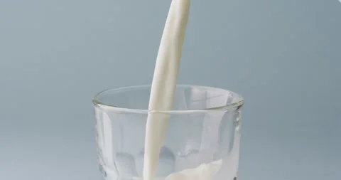 Video of glass of milk with copy space o... | Stock Video | Pond5