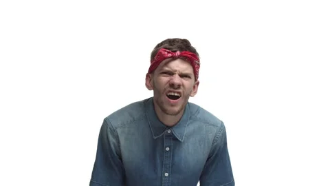 Red Bandana Man Stock Videos – Royalty-Free HD & 4K Videos | Pond5