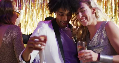 Video of happy diverse couple dancing ho... | Stock Video | Pond5