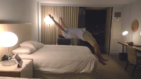 Jumping On Bed Stock Video Footage | Royalty Free Jumping On Bed Videos ...