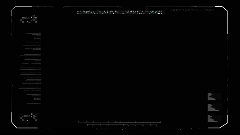 Video overlay template futuristic cyber ... | Stock Video | Pond5