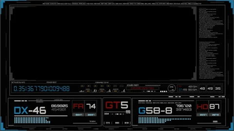 Video overlay template futuristic cyber ... | Stock Video | Pond5