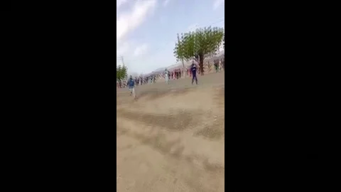 Video showing people running, screaming ... | Stock Video | Pond5