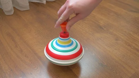 Video of spinning top in 4K | Stock Video | Pond5