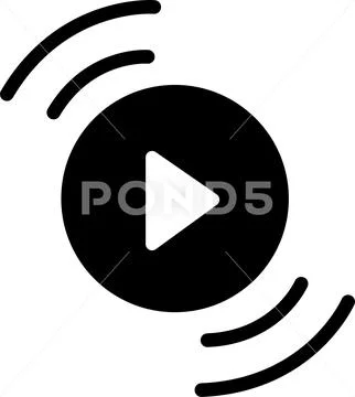 Video streaming symbol vector illustration, play button shape: Royalty ...
