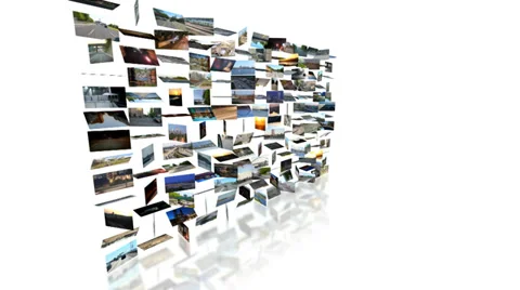 Video Wall 360 Pan 2 Lg (white) | Stock Video | Pond5