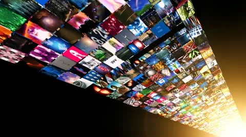 Video Wall Media Streaming (HD) | Stock Video | Pond5