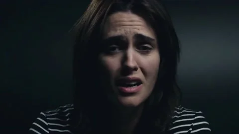 Video of young woman close-up crying on ... | Stock Video | Pond5