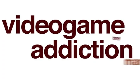 Videogame addiction animated word cloud. | Stock Video | Pond5