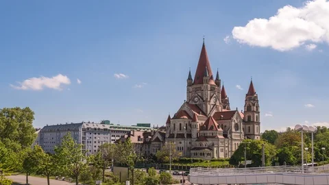 Vienna Austria time lapse 4K, city skyli... | Stock Video | Pond5