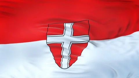 Vienna (state of Austria) flag waving in... | Stock Video | Pond5