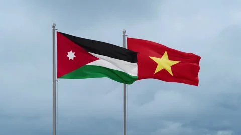 Vietnam Jordan Flag Stock Videos – Royalty-Free HD & 4K Videos | Pond5
