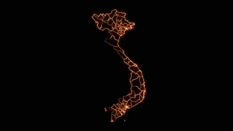 Vietnam Outline Stock Videos – Royalty-Free HD & 4K Videos