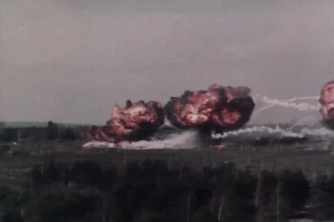 Vietnam War - Jets Napalm Strafing 1967 | Stock Video | Pond5