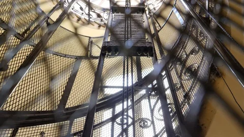 View of antique cable mechanics of a vin... | Stock Video | Pond5