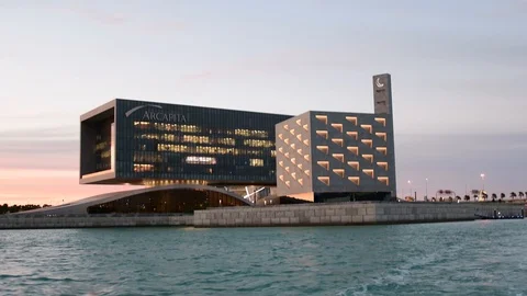 View of Arcapita commercial building at... | Stock Video | Pond5