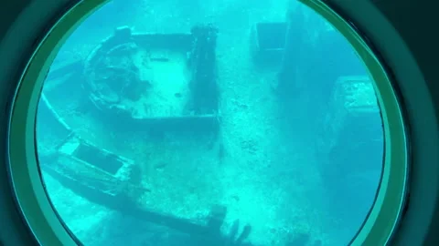View from Atlantis Submarine in Aruba | Stock Video | Pond5