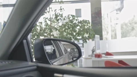 View from the back seat of a man driving... | Stock Video | Pond5