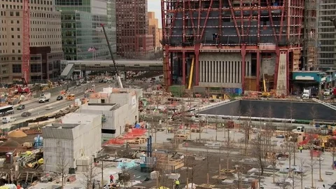 View of the base of One World Trade Cent... | Stock Video | Pond5