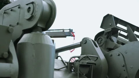 View of battle tank turret and armor. | Stock Video | Pond5