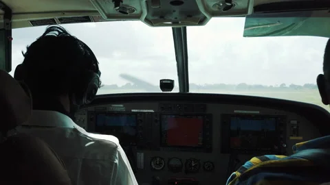 Pilots Flying Aircraft Cockpit View Stock Videos – Royalty-Free HD & 4K ...