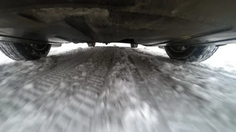 View from bottom of car on suspension an... | Stock Video | Pond5