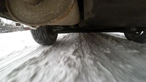 View from bottom of car on suspension an... | Stock Video | Pond5