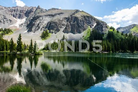 View of the clear blue Alta Lakes near Telluride Colorado ~ Hi Res ...