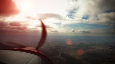 view from the cockpit. first-person view... | Stock Video | Pond5