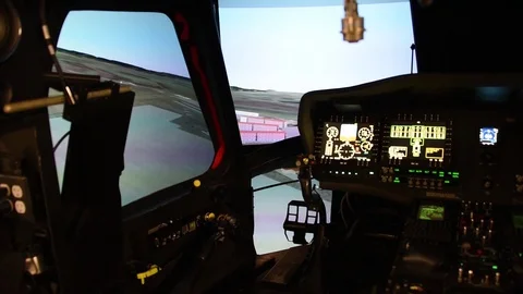 View from cockpit of UH-60 Black Hawk he... | Stock Video | Pond5