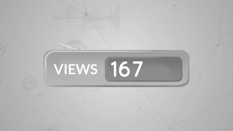View counter bar and profile icon | Stock Video | Pond5