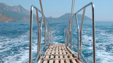 View from Cruising Boat from Back Side o... | Stock Video | Pond5