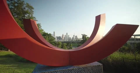 View of downtown Houston from Leonel Ca... | Stock Video | Pond5