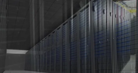 View of empty computer server room in se... | Stock Video | Pond5