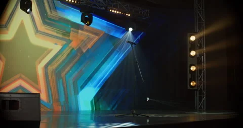 Singer Empty Stage Stock Video Footage | Royalty Free Singer Empty ...