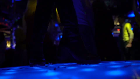 View of female go-go dancer legs in leat... | Stock Video | Pond5