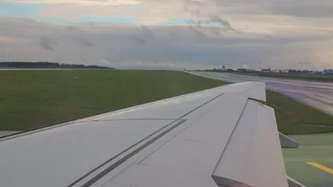 View in flight from the window porthole ... | Stock Video | Pond5