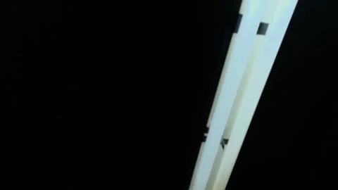 View of Fluorescent Lights Liminal Space... | Stock Video | Pond5