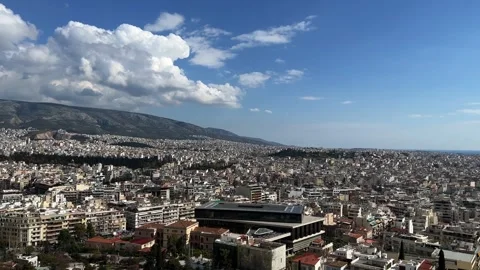 View form above of Athens, Greece | Stock Video | Pond5