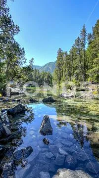 View of the Green Lake in the Valle Stretta Turin with emerald green ...
