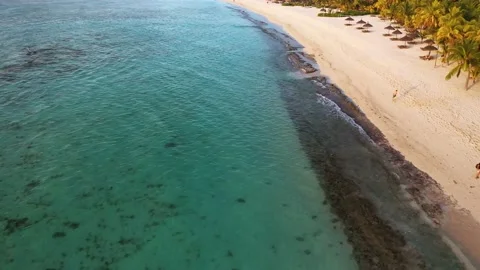 view from the height of the snow-white b... | Stock Video | Pond5