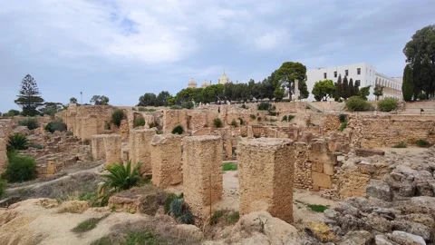 View of the historical landmark Byrsa Hi... | Stock Video | Pond5